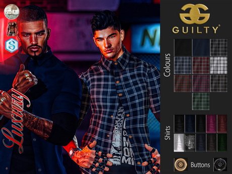 Second Life Marketplace - Guilty 161 Efrem Shirt Luxury